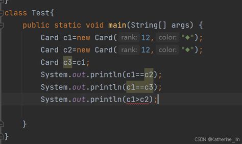 Java对象的比较java中花色怎么比较的 Csdn博客