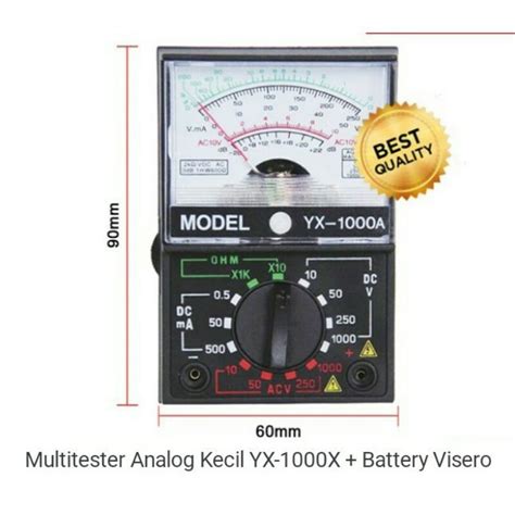 Jual Avometer Multitester Visero Model Analog Yx 1000a Baterai