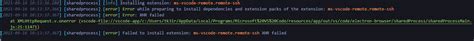 Failed To Install Extension Ms Vscode Remote Ssh XHR Failed Issue Microsoft Vscode