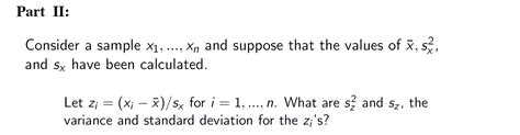 Solved Part II Consider A Sample X1 Xn And Suppose Chegg Com