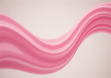 Abstract Pink Wave Modern Flowing Design With Soft Curves And Pastel