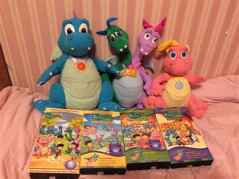 Dragon Tales Plush Vhs Lot Zak Wheezie Org Cassie Rare Playskool