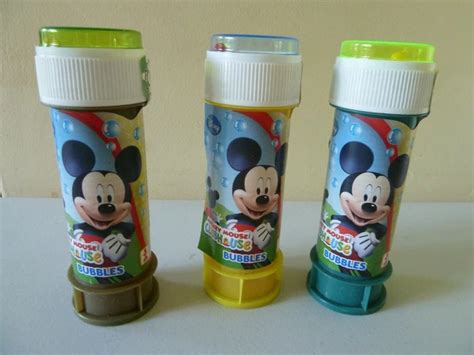 Disney Mickey Mouse Clubhouse 3 X Blow Bubbles Game In Lid £6 49