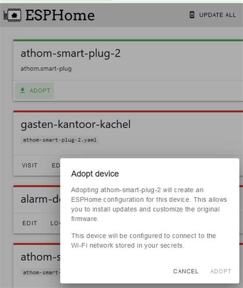 Cannot Adopt Device Or Add New Configuration Esphome Home Assistant Community