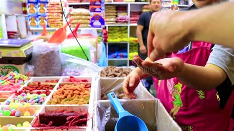 Sweets Candy Candies Snacks On Mexican Street Food Market Mexico Stock