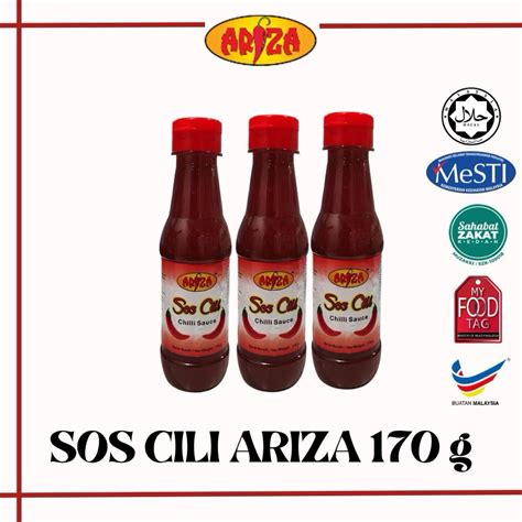 Ready Stock Hq Sos Cili Ariza 170g Sc Ariza Doort Shopee Malaysia