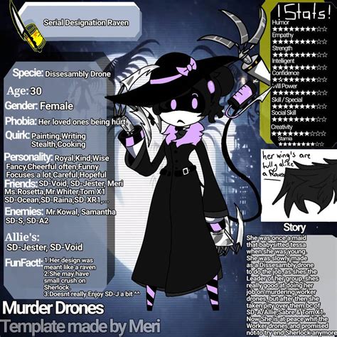 Serial Designation Raven Murder Drones By Merisaphire3 On Deviantart