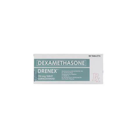 Drenex Dexamethasone 750mcg Tablet 1s Price In The Philippines