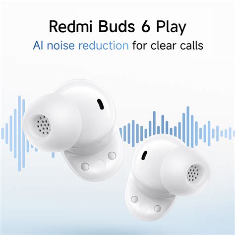 Exclusive Xiaomi Redmi Buds 6 Play Bluetooth 5 4 AI Noise Reduction IPX4 Water Resistance