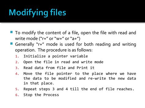 File Handling In C Ppt Programming Languages Computing