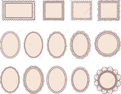 Scrapbook Frame Vector Design Images Cute Doodle Frames Frame