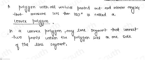 Solved A Polygon With All Vertices Pointed Out And Interior Angles That Measure Less Than 180