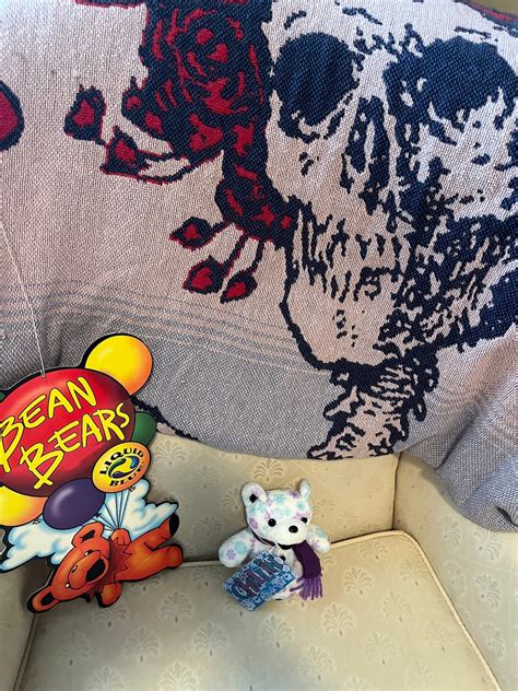 Grateful Dead Plush Bear Chillin New Liquid Blue 7289 Silver Stadium