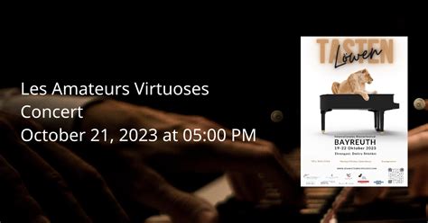 Concert Saturday October 21 2023 Les Amateurs Virtuoses