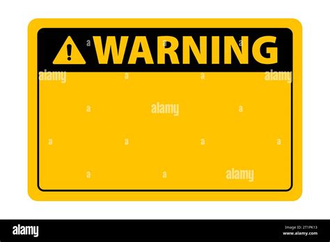 blank warning sign vector illustration stock vector image and art alamy