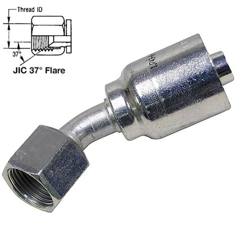 Swage Tail Jic 45 F Tube Jic F 916 X Hose 38 Collier And Miller