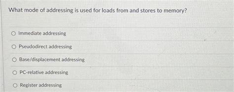 solved what is the proper sequence of instructions to store