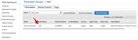 AWS RDS Max Connections Limit As Per Instance Type AWS