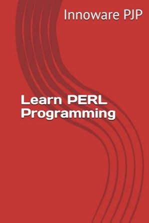 Learn PERL Programming PJP Innoware Amazon Books