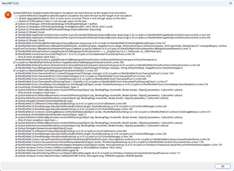 Latest Build Keep Getting Exception Error And Paint NET Closes Troubleshooting Bug Reports