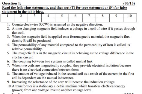 Solved 1 Counterclockwise Ccw Is Assumed As The Negative