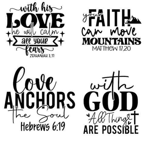Premium Vector Bible Verse Svg Design Template