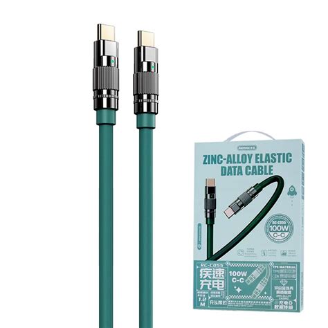 Data Kabl Remax Wefon 100w Zinc Alloy Rc C055 Type C Na Type C Zeleni Mob Shop