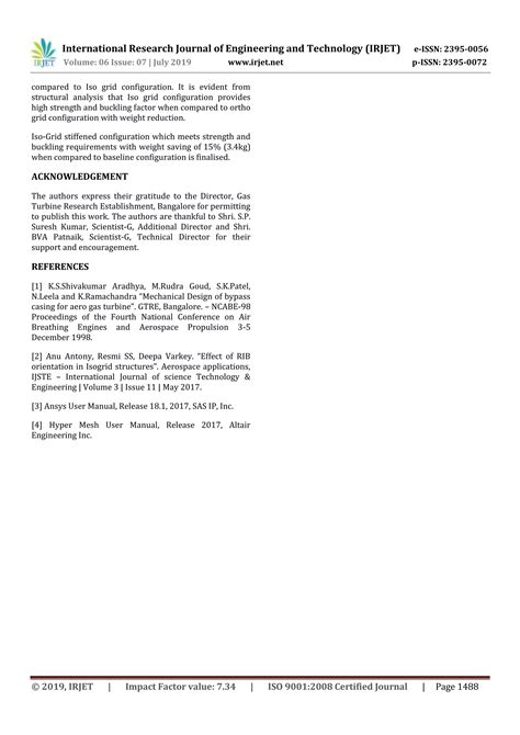 Irjet Structural Design Analysis Of Bypass Casing For An Aero Engine Pdf