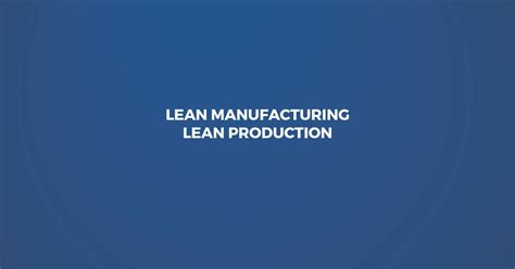 Lean Management Kpi Teamthink