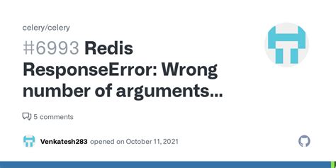 Redis ResponseError Wrong Number Of Arguments For Subscribe Command