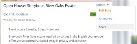 Announce Or Share A Post Workspace