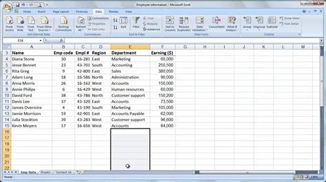 Data Validation Template