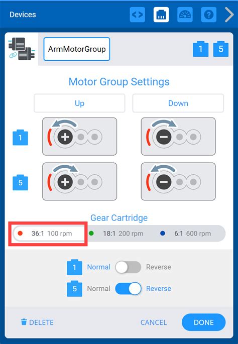 Configuring A Motor Group In VEXcode V VEX Library
