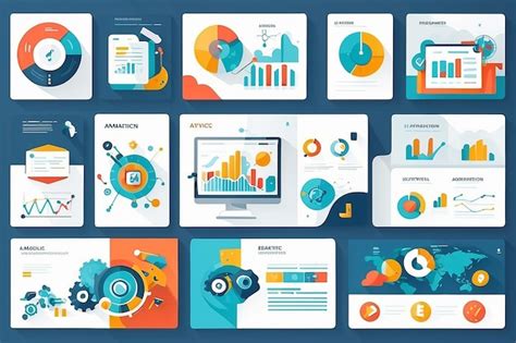 Flat Design Modern Vector Illustration Icons Set Of Analytics Search Information Premium Ai