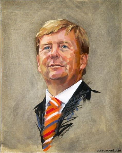 Ceremonial Portrait Of King Willem Alexander Curaçao Art