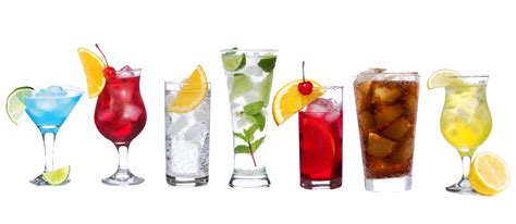 Collection Of Drinks Png Pluspng