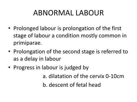 Normal And Abnormal Labourmmmmmmmmmmmmmpptx Ppt