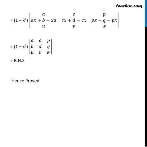 Question 15 - Chapter 4 Class 12 Determinants - Prove that |a + bx
