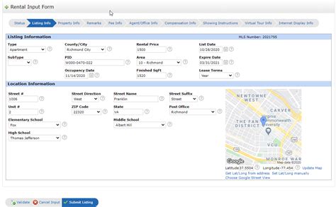matrix rental listing input simplified cvr mls support