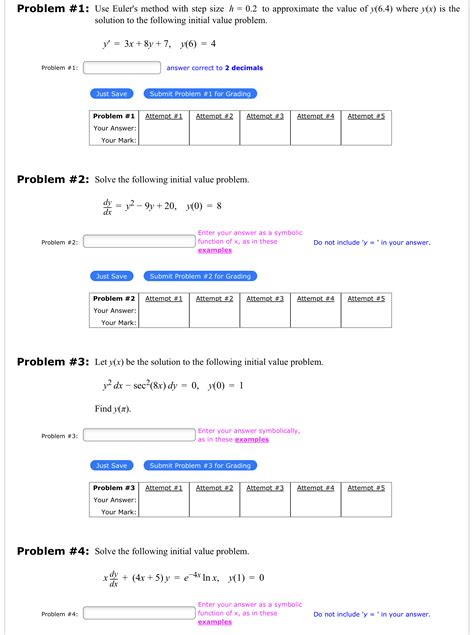 Solved Problem Use Euler S Method With Step Size H Chegg