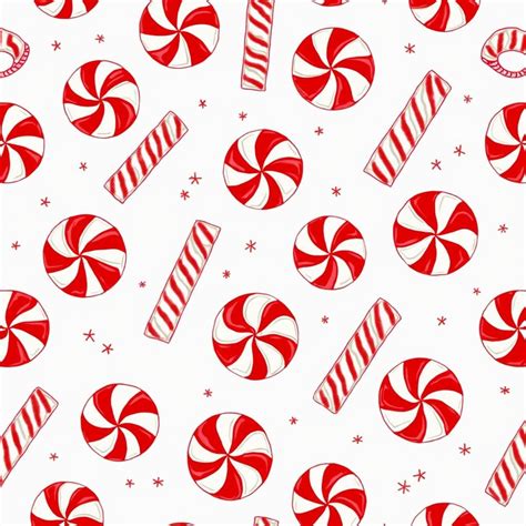 Christmas Peppermint Candy Swirl Pattern Christmas Design Christmas