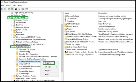 How To Deploy Ssl Certificate On A Computers Using Gpo