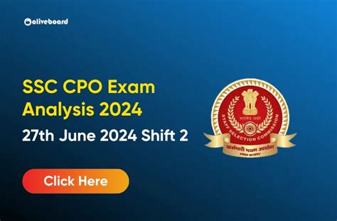 Ssc Cpo Exam Analysis 2024 For 27 June 2024 Shift 2