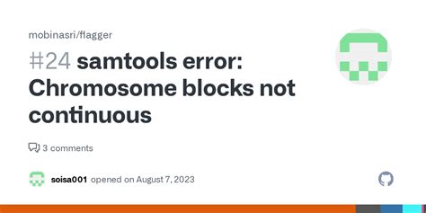 Samtools Error Chromosome Blocks Not Continuous · Issue 24