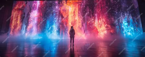 Premium Photo Interactive Projection Mapping Experiences Wallpaper