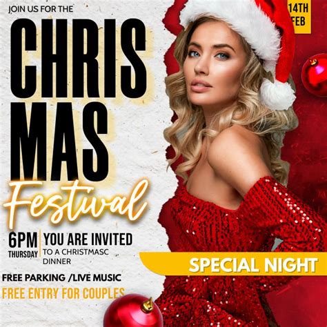 Christmas Night Party Flyer Christmas Night Flyer