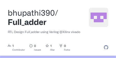 Fulladderfulladderv At Main · Bhupathi390fulladder · Github