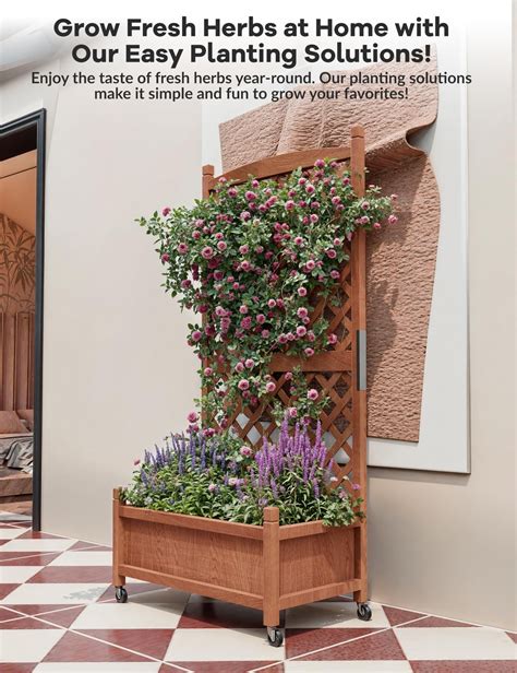 Accreate 295x 13x 615elevated Raised Garden Bed With Trellis