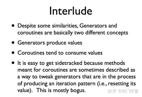 Python generator coroutine 知乎