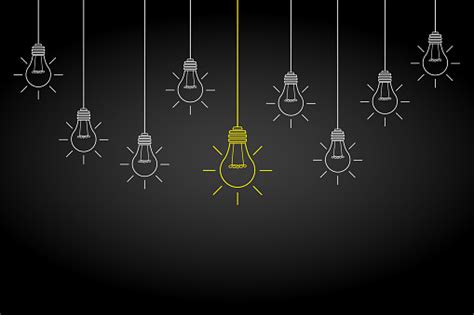 좋은 생각이야 배너 전구 아이디어 개념 재고를 위해 그려진 창조적 인 개념 전구 플랫 스타일 벡터 0명에 대한 스톡 벡터 아트